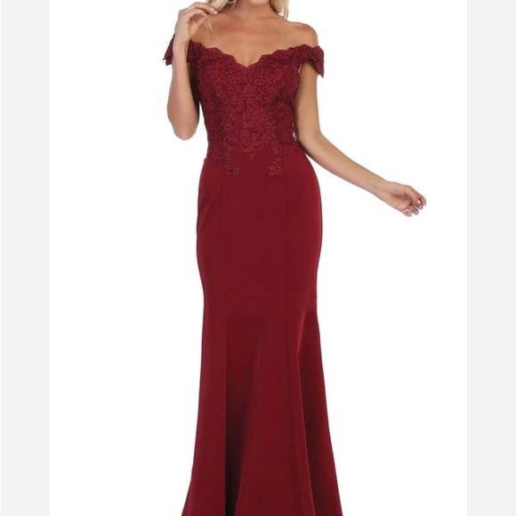 May Queen | Dresses | May Queen Couture Prom Formal Dress Burgundy ...